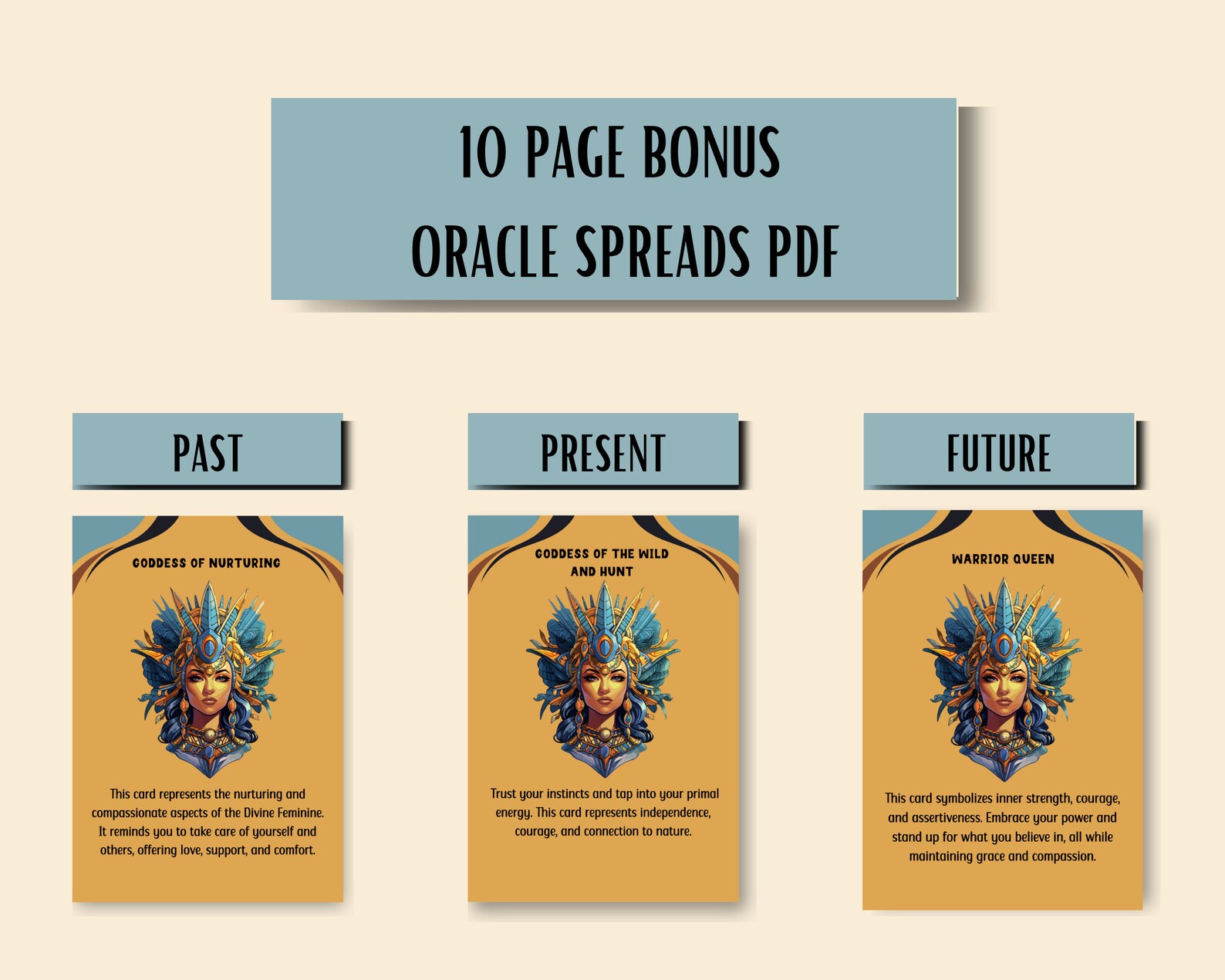 Printable Oracle Cards, Oracle Deck, Digital Oracle Cards, Create Your ...