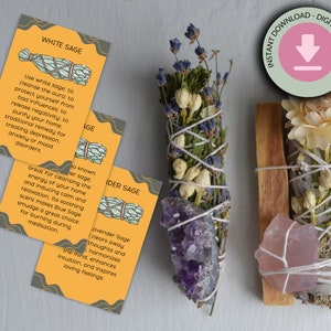 Smudging for Beginners,printable Smudging Prayer Cards,smudging Guide ...