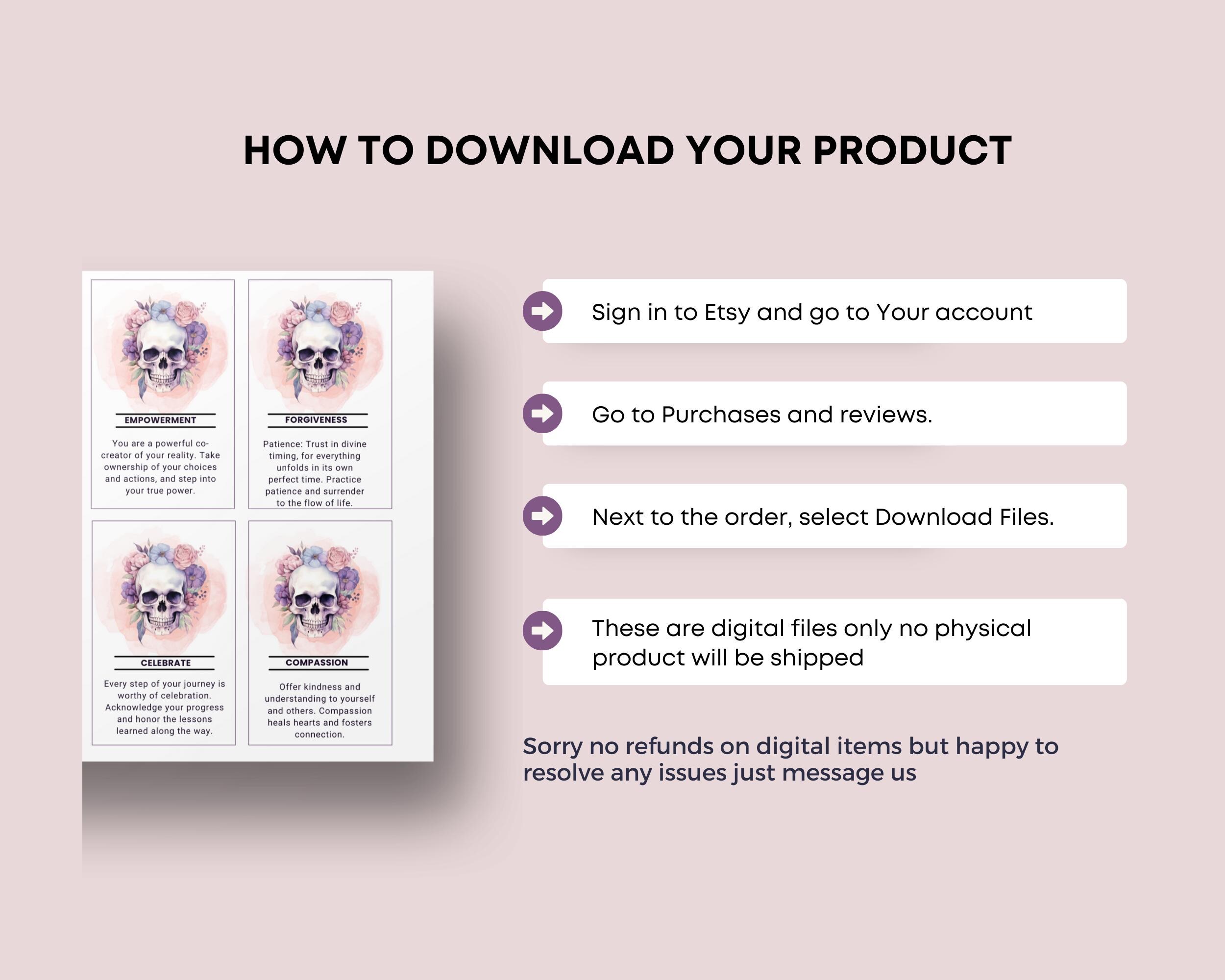 Printable Oracle Deck | Printable Oracle Cards | Instant Digital ...