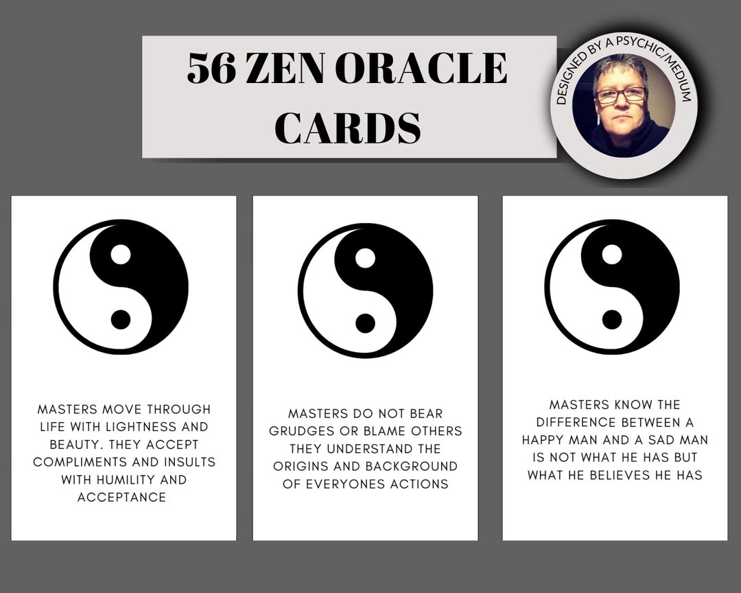 Printable Oracle Cards | Self Mastery Oracle Deck | Digital File 52 ...