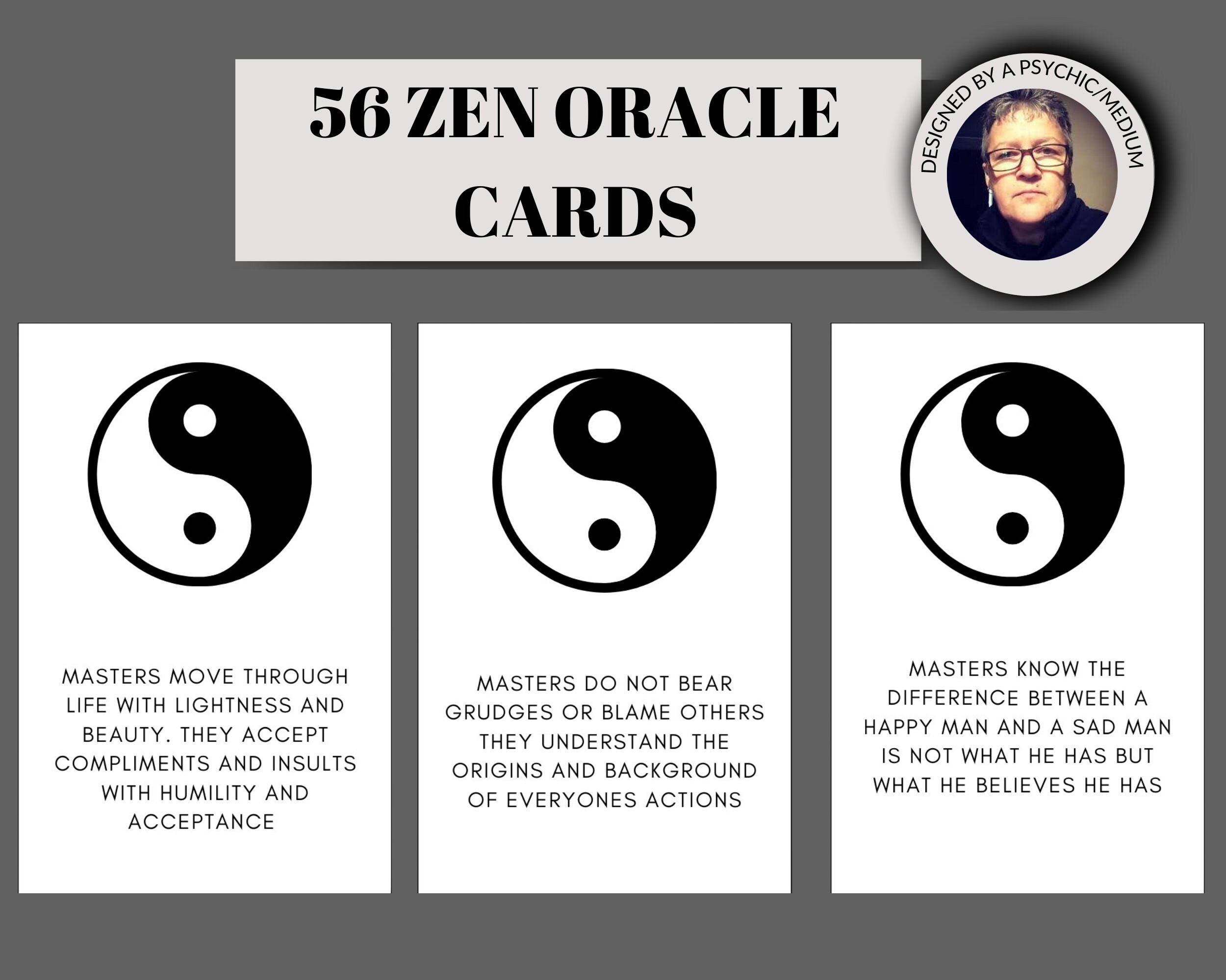 Printable Oracle Cards | Self Mastery Oracle Deck | Digital File 52 ...