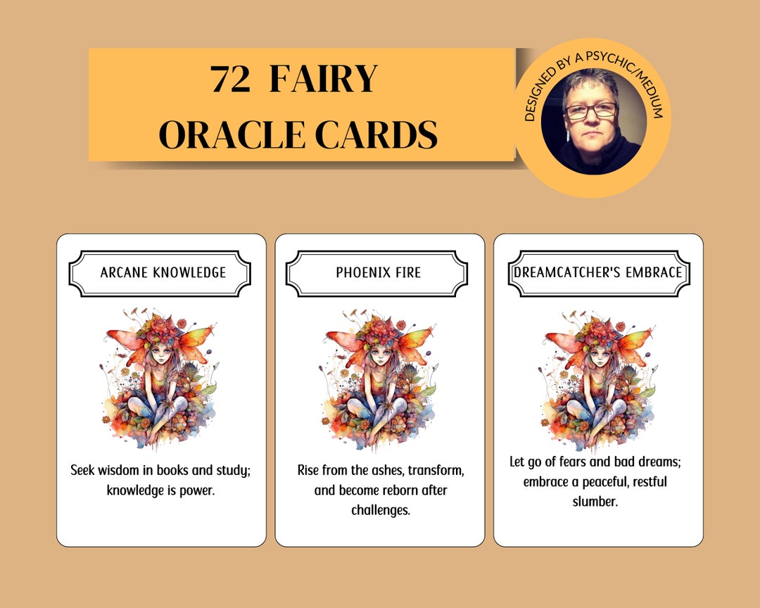 Printable Oracle Cards | Fairycore Gift | the Oracle of the Fairies ...