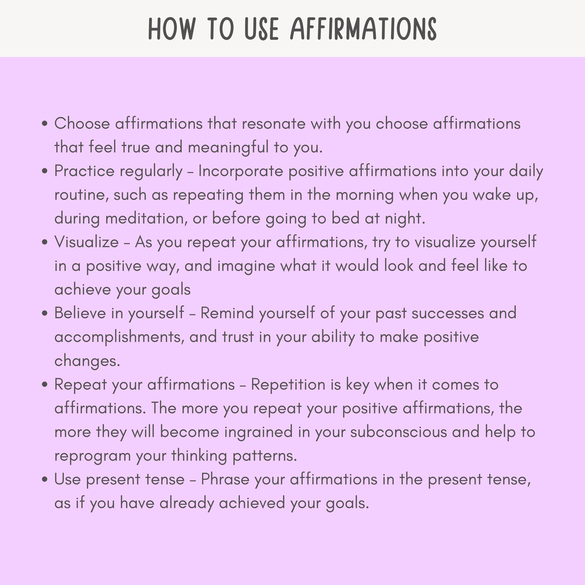 Anxiety Affirmation Cards| Affirmation Cards | Motivational Cards ...
