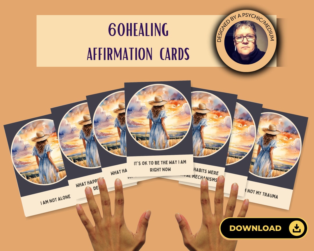 Healing Affirmation Cards for Self-care Mindfulness Activities Inner ...