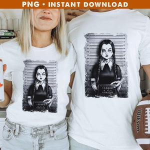 Wednesday Addams Mugshot Backdrop & Sign Board PNG, Wednesday PNG ...