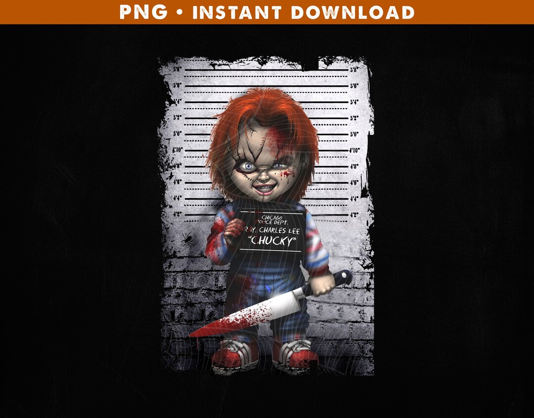 Chucky Mugshot PNG, Chucky Horror Movie PNG, Horror Characters Png ...