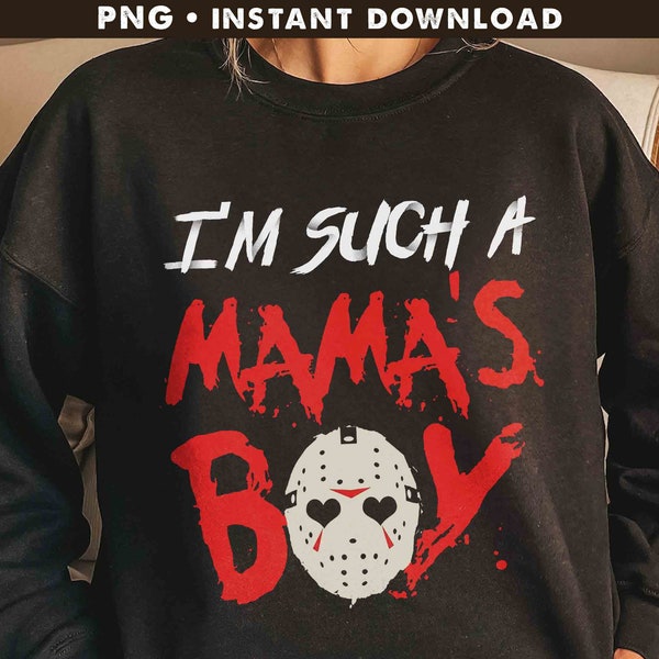 Mamas Boy Jason Voorhees Png - Etsy