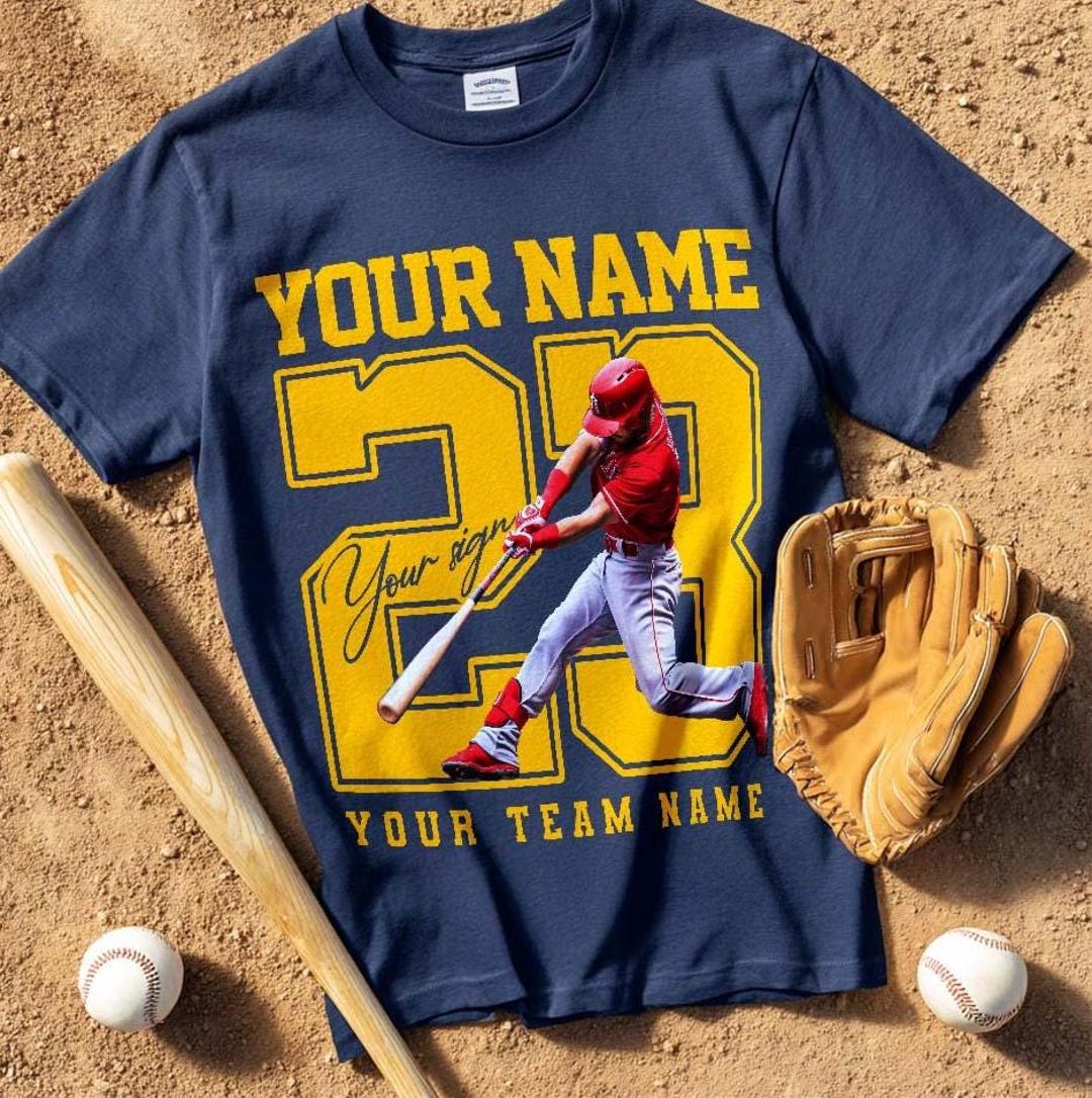 Customized Sport Photo Shirt, Personalized Sport Name & Number Shirt ...