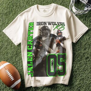 Customized American Football Photos Collage Shirt, Personalized ...