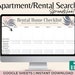 Apartment Hunting Spreadsheet, House Hunting Checklist, Apartment ...