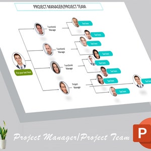 Project Organization Chart Template | Project Management | Project Org ...