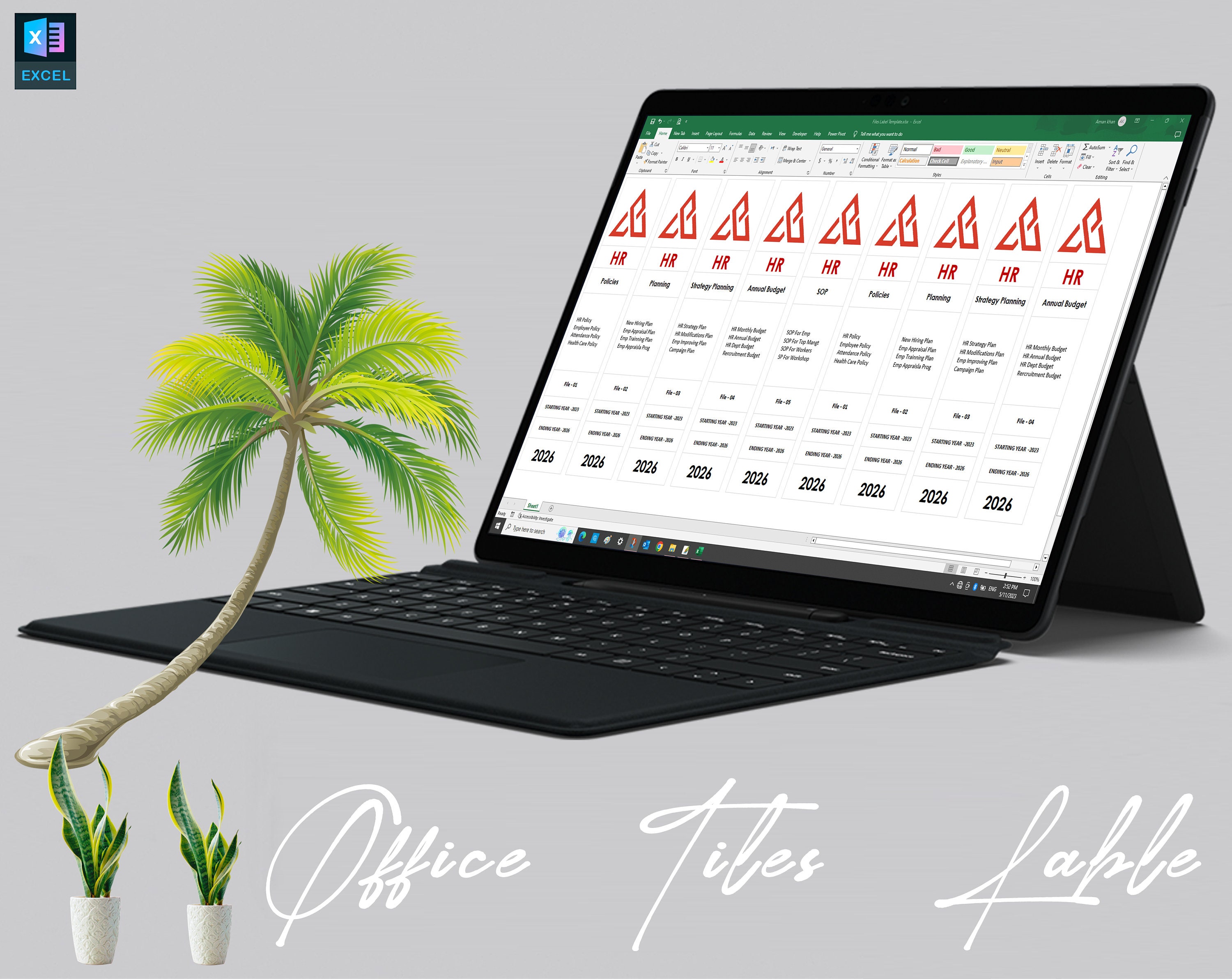 Documents Files Labels Template Document Organizer Files Planner HR ...