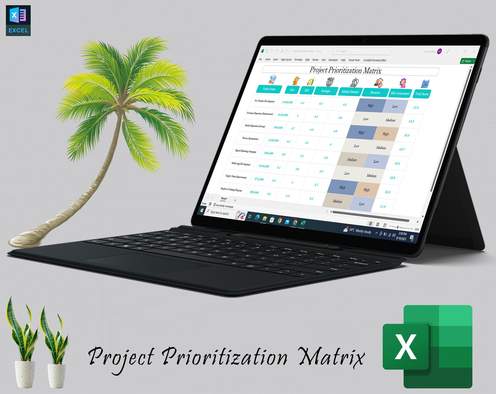 Project Prioritization Matrix Template Project Management System