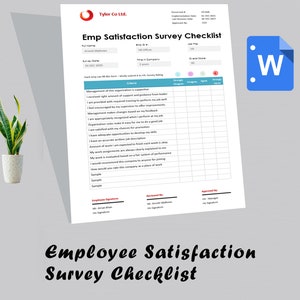 Editable Employee Satisfaction Survey | Job Satisfaction | Employee ...
