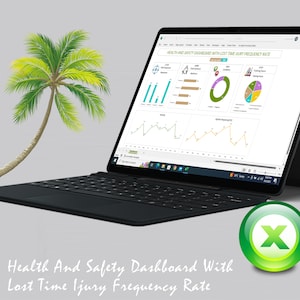 Health and Safety Dashboard With Lost Time Injury Rate | Lost Time ...