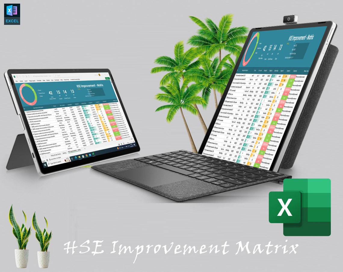 HSE Improvement Matrix Template | Health and Safety Template | HSE ...