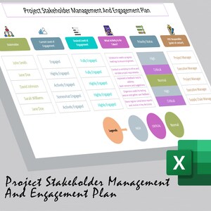 Project Stakeholders Management & Engagement Plan Template | Project ...