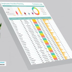 Employees Vacation Planning Template | Human Resources Form | HR ...