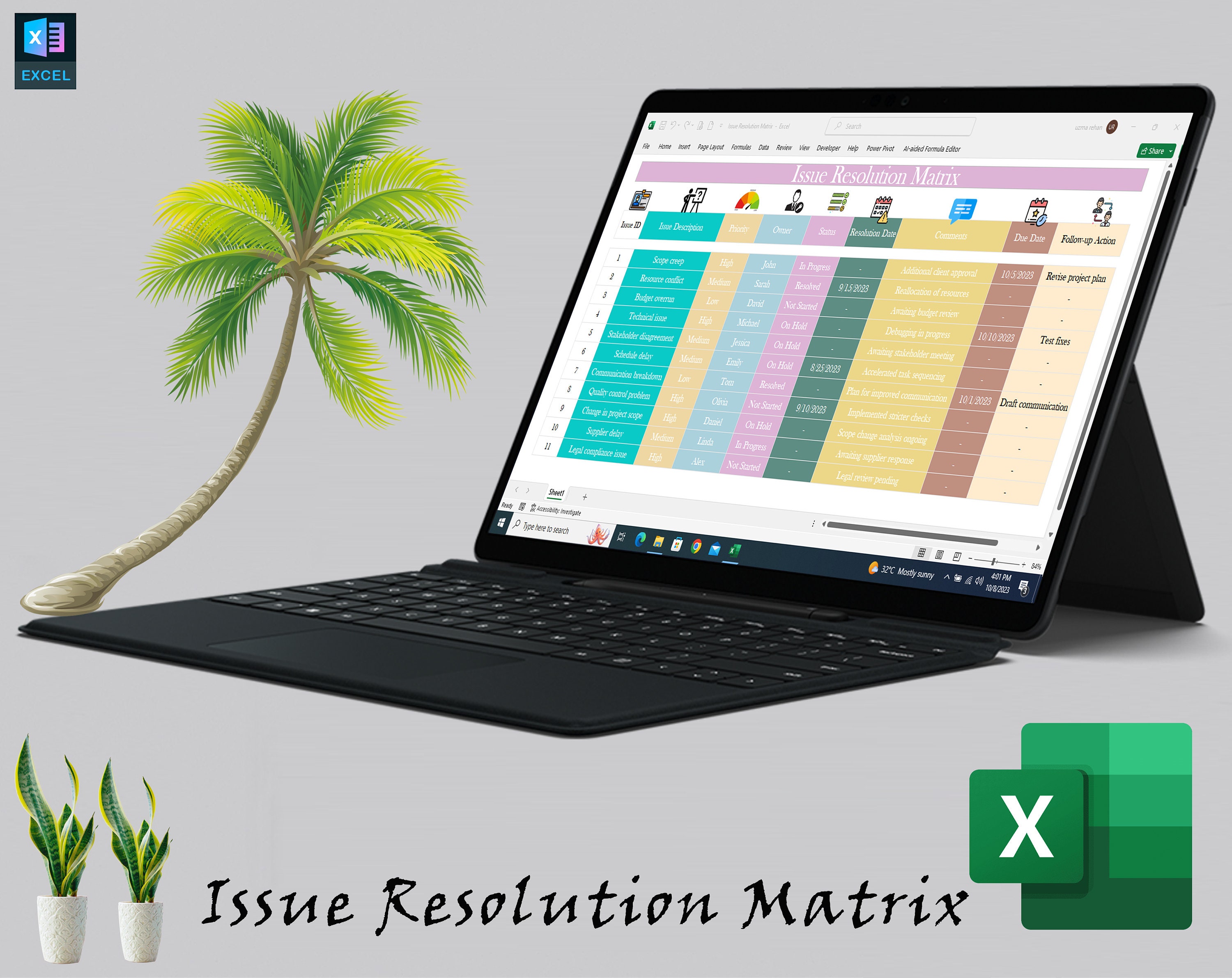 Problem-solving Matrix | Issue Resolution Matrix | Comprehensive Matrix ... Problem-solving Matrix | Issue Resolution Matrix | Comprehensive Matrix ...