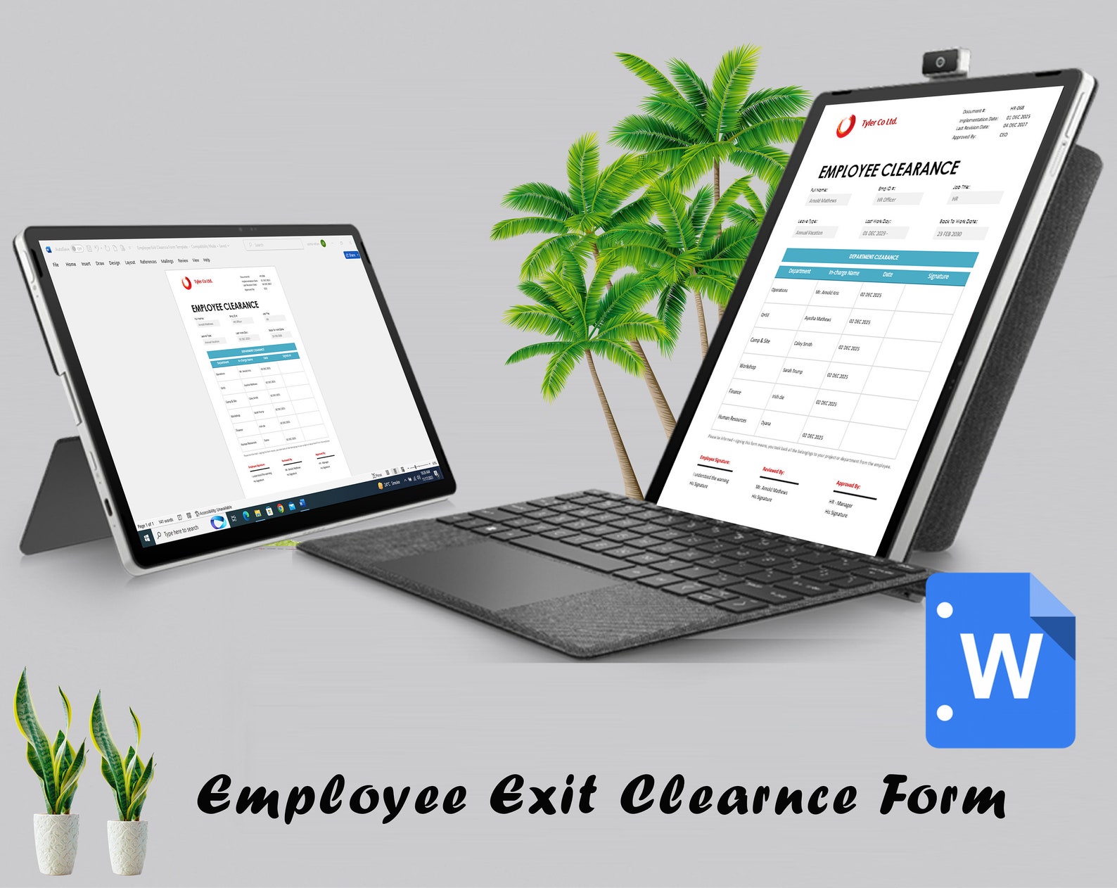 Employee Clearance Form | Employee Exit | Employee Departure | Employee ...