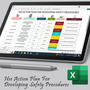 HSE Action Plan for Developing Safety Procedures | HSE SOP | Health and ...