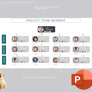 Project Organization Chart Template | Project Org Chart | Project ...