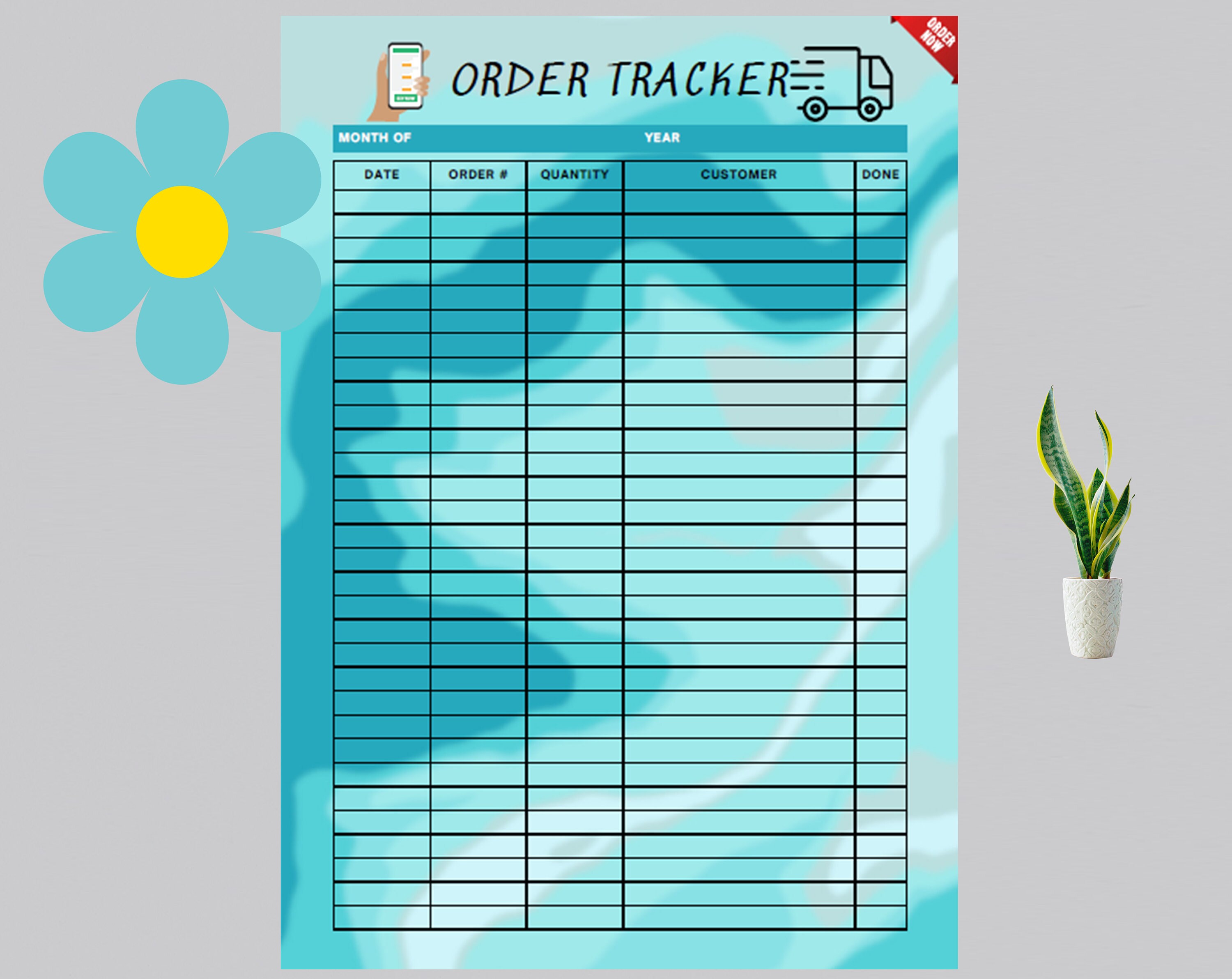 Small Business Order Tracker | Order Tracking | Order Log | Purchase ...