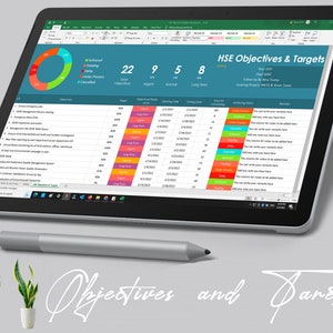 HSE Objectives & Targets Matrix Template | Health, Safety and ...