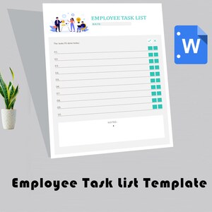 Editable Employee Task List | Task Management | Employee Task ...