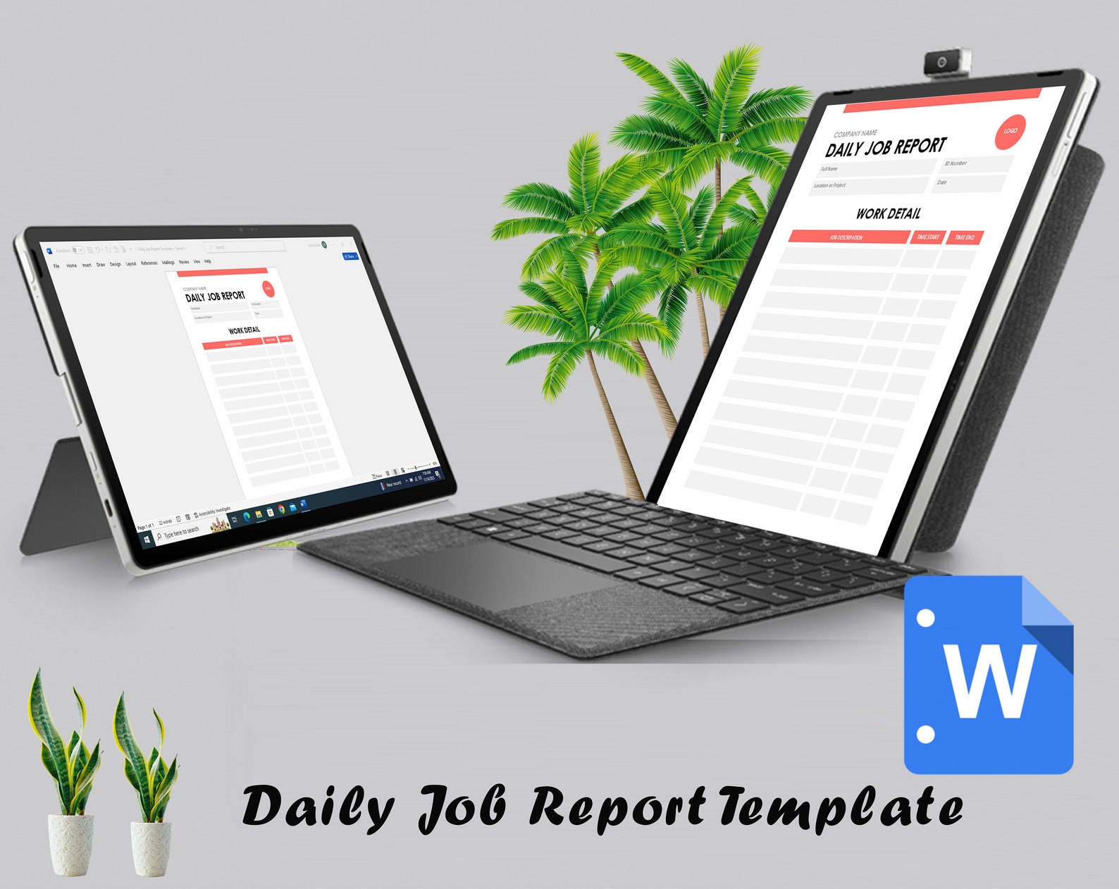 Printable Daily Job Report Template | Daily Productivity | Daily Work ...