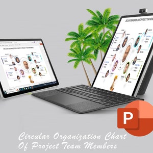 Circular Organization Chart of Project Team Members | Project ...