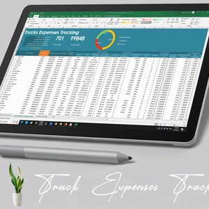 Truck Expense Tracker | Truck Driver | Trucking Spreadsheet | Trucking ...