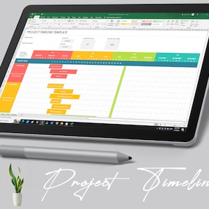 Project Timeline Template | Project Management System | Project ...