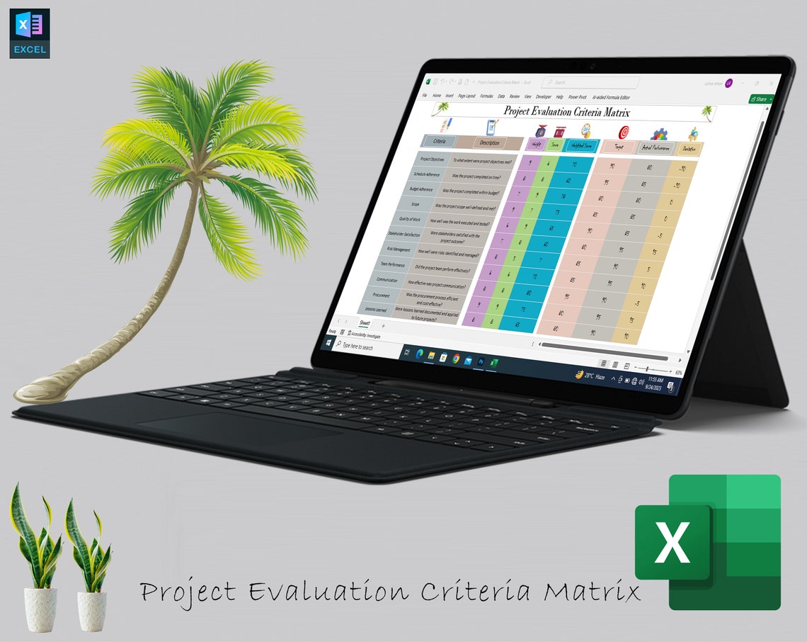 Project Evaluation Criteria Matrix | Project Performance Evaluation ...