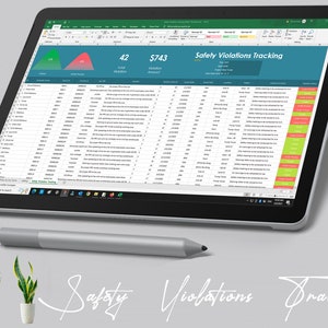 HSE Violations Tracking Matrix Template | Health and Safety | Safety ...