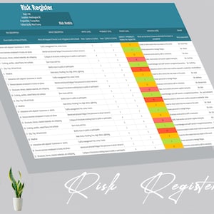Risk Register Template | Risks Tracker Microsoft Excel Template | Risk ...