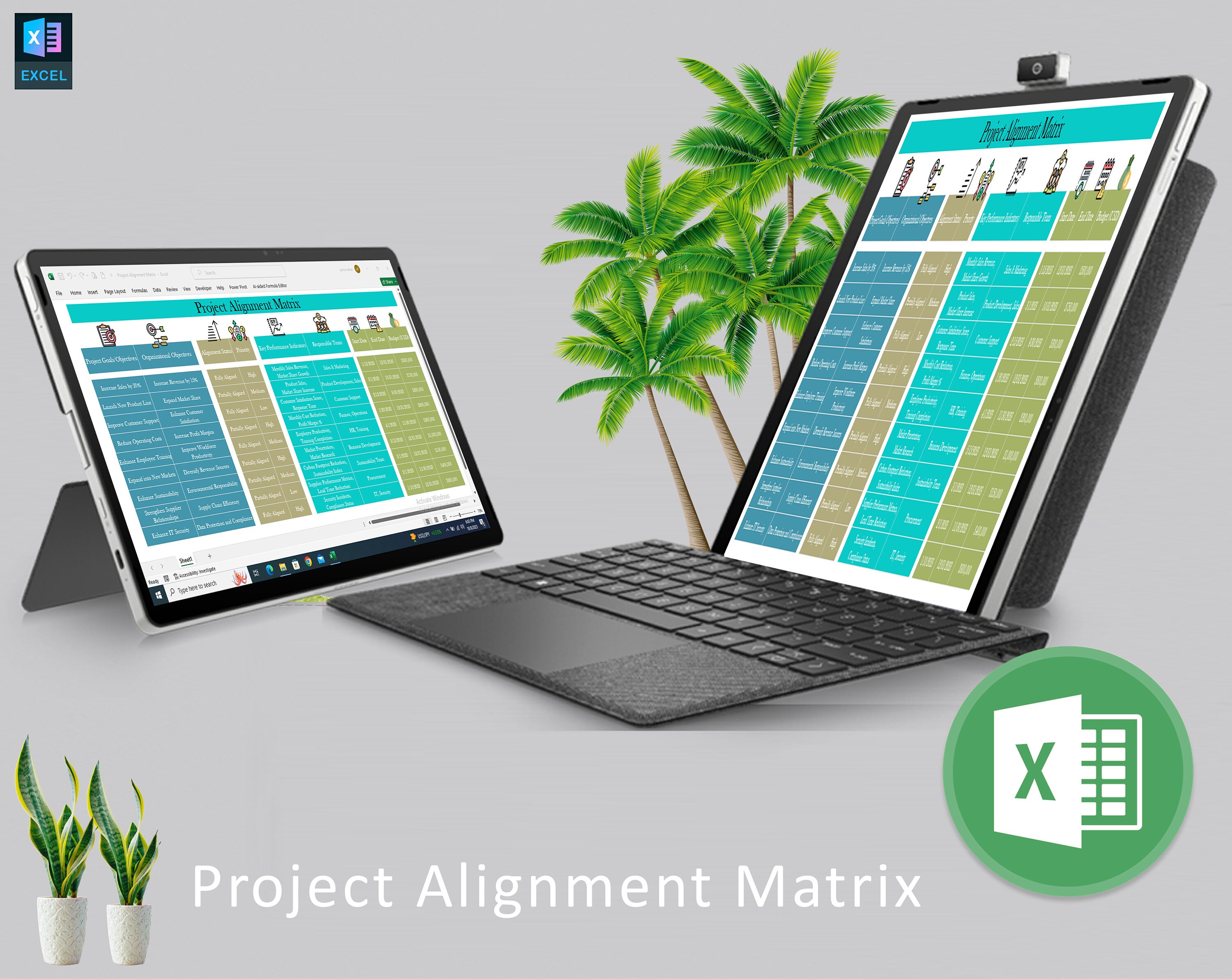 Project Alignment Matrix assessment Matrix project Fit Matrix project ...
