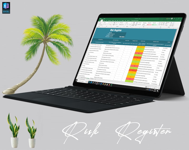 Risk Register Template | Risks Tracker Microsoft Excel Template | Risk ...