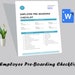 Employee Pre-boarding Checklist On-boarding Process Employee Onboarding ...
