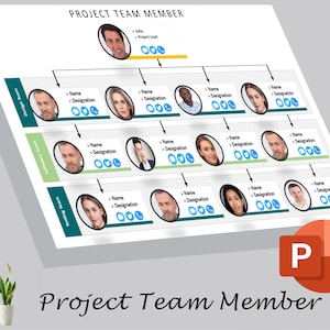 Project Team Members Chart | Project Management Template | Project ...