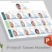 Project Team Members Chart | Project Management Template | Project ...