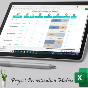 Project Prioritization Matrix Template | Project Management System ...
