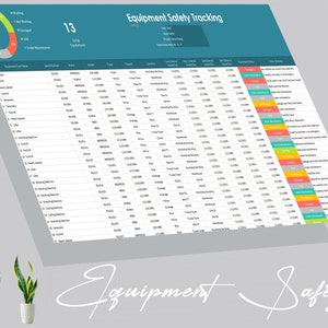 Equipment Safety Tracking Matrix Template | Tools Safety Tracking ...