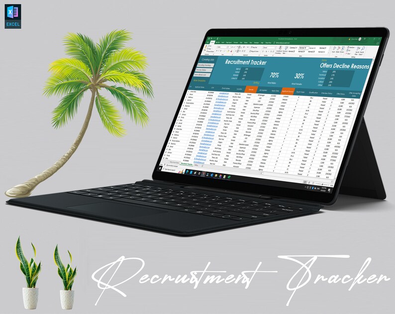 Recruitment Tracking Matrix | Recruitment Tracker Excel | Recruitment ...