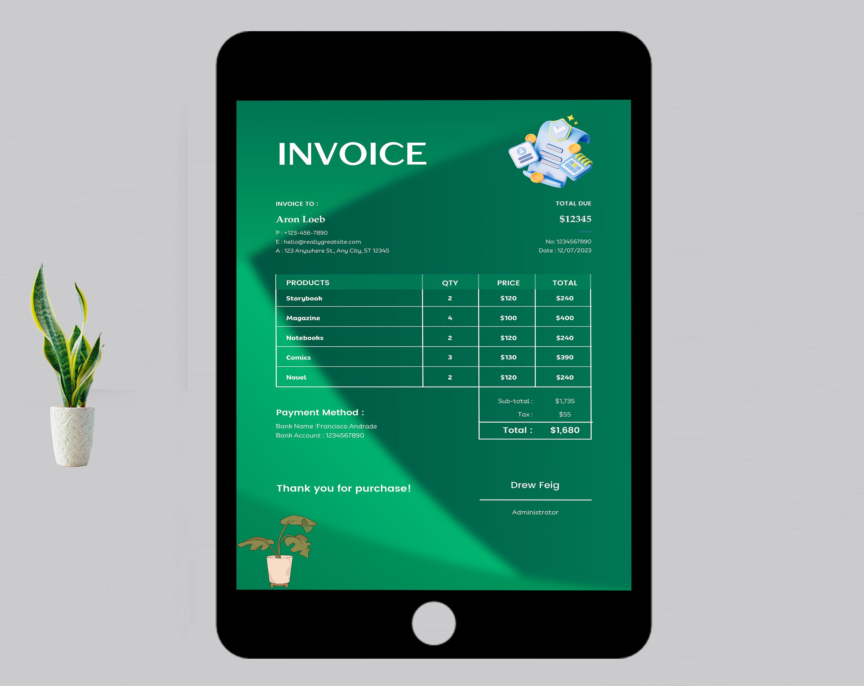 Invoice Template Blank Invoice Template Simple Invoice Template ...