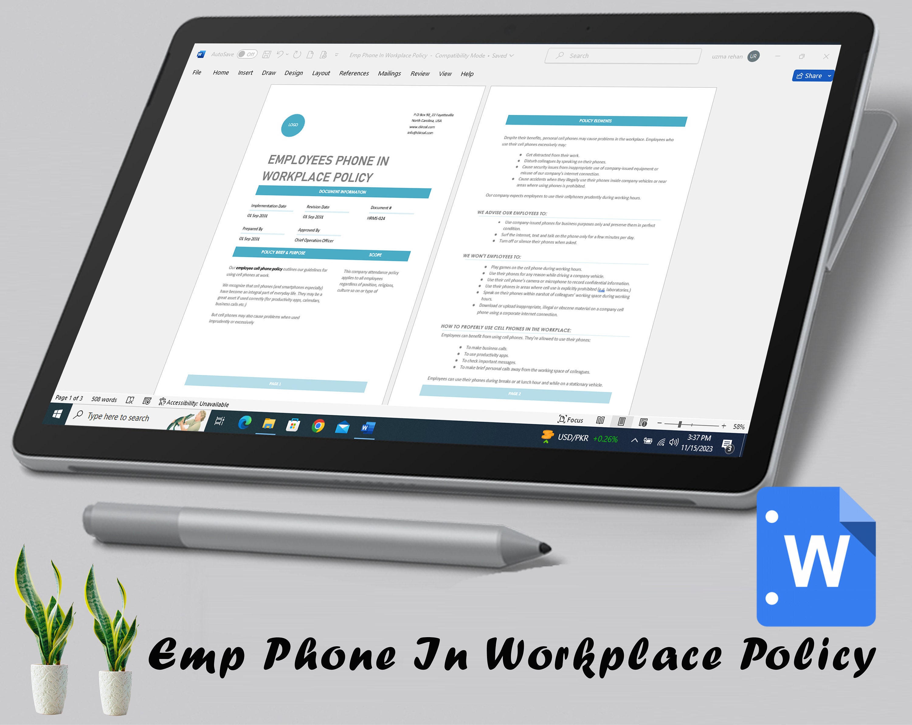 Employee Phone Usage Policy | Employee Policies | HR Policies and ...