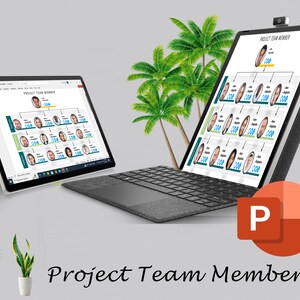 Project Team Members Chart | Project Management Template | Project ...