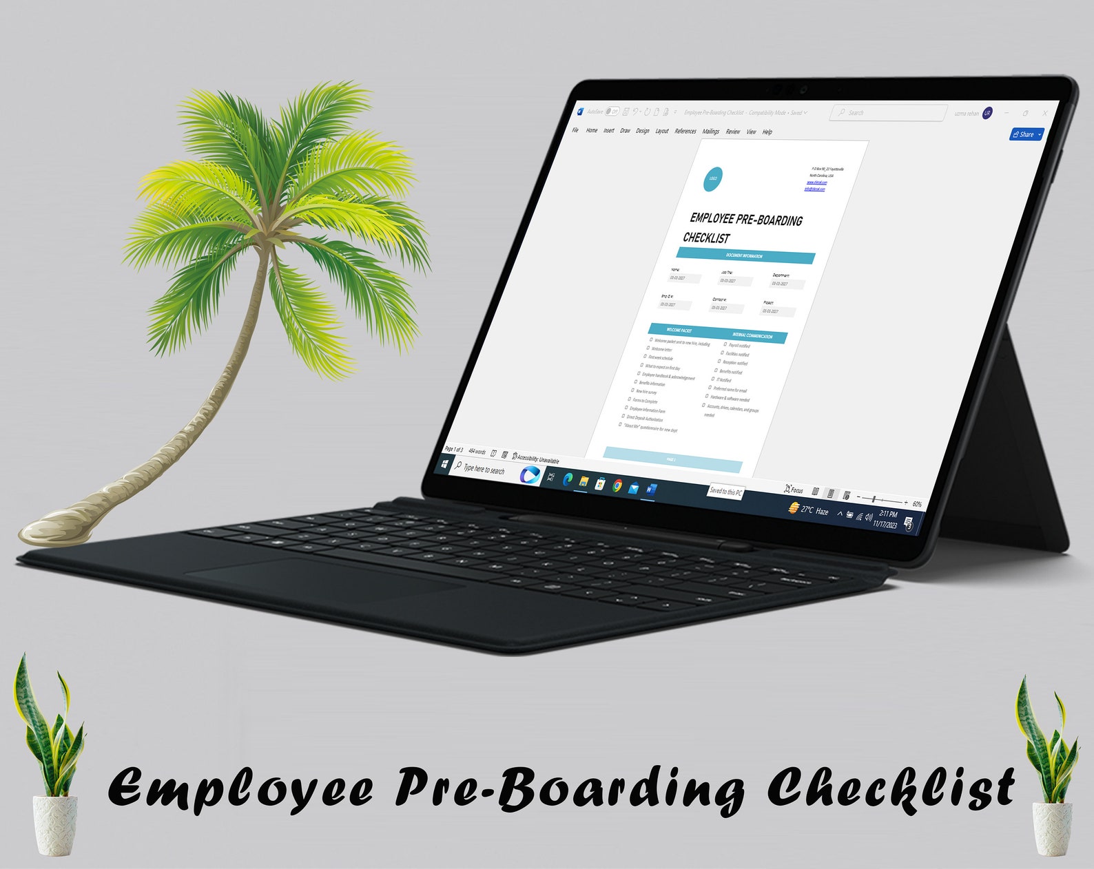 Employee Pre-boarding Checklist On-boarding Process Employee Onboarding ...