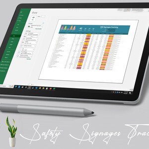 Site Signage & Signboard Tracker Excel Template | Safety Signs | Safety ...