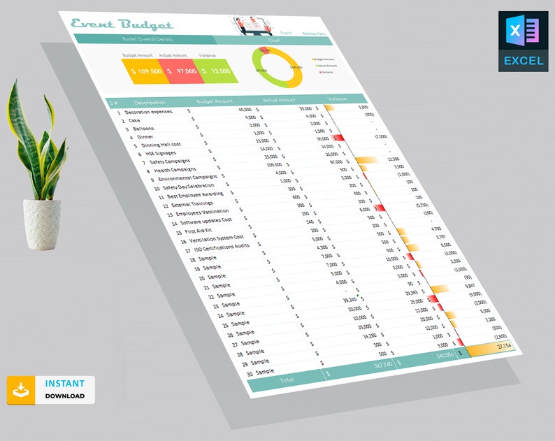 Event Budget Template | Event Template | Event Planner | Event Template ...